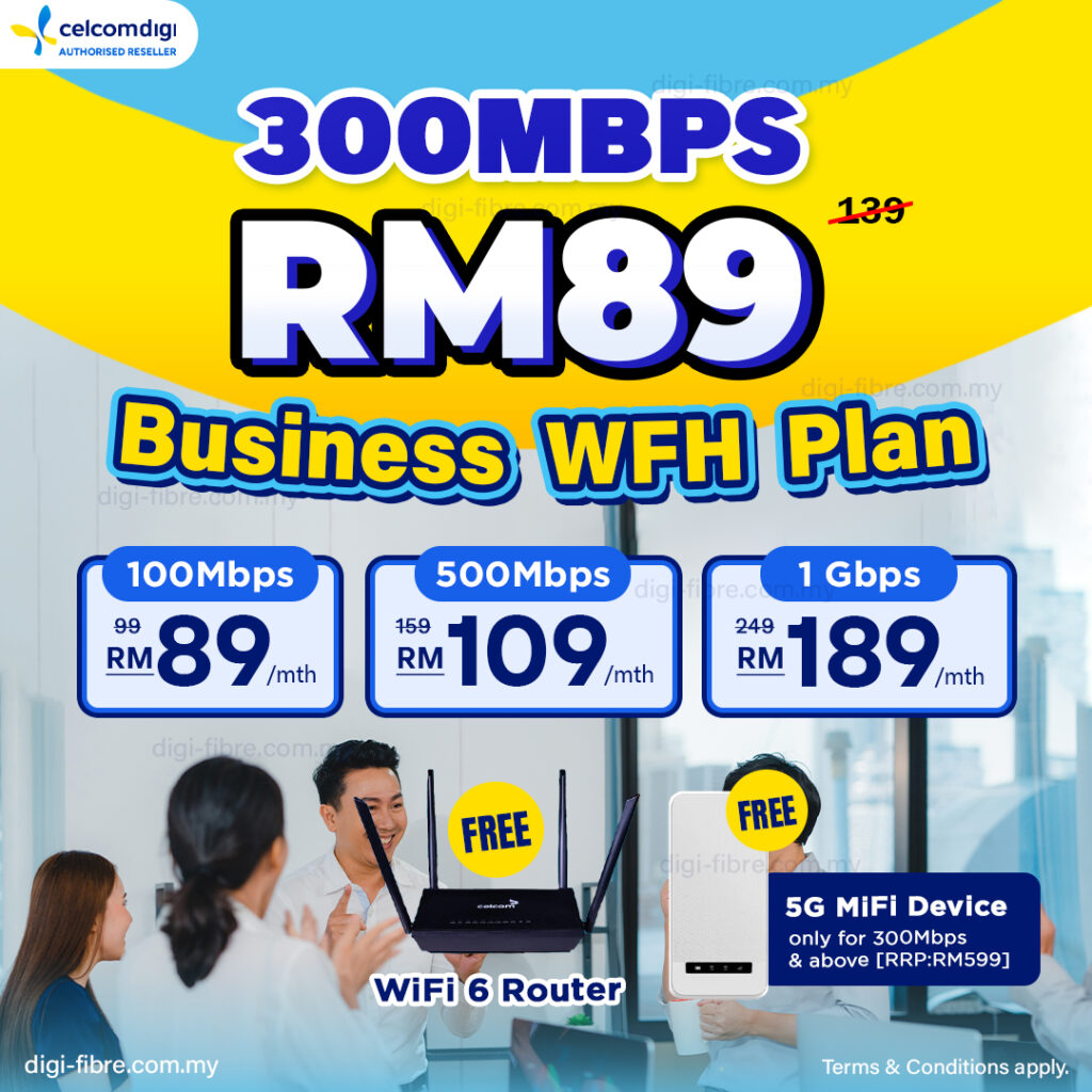 CelcomDigi Business Fibre Plans | High Speed Internet for SME